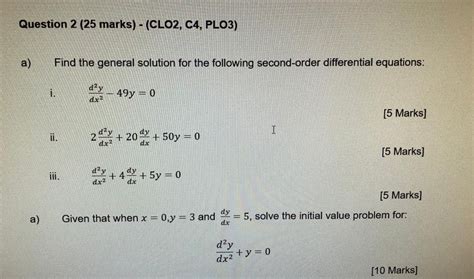 solved question 2 25 marks clo2 c4 plo3 a find the