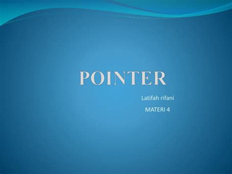 Ppt Pointer Powerpoint Presentation Free Download Id5518182