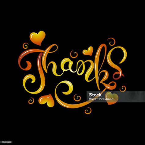 감사 화려한 비문 손으로 잉크는 서 예 글자를 그려 축 하 카드 엽서 인쇄 이벤트 아이콘 로고 또는 배지 손으로 그린 인용 0명에 대한 스톡 벡터 아트 및 기타 이미지