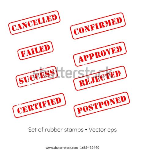 Set Rubber Stamps Vector Eps Stock Vector Royalty Free 1689432490