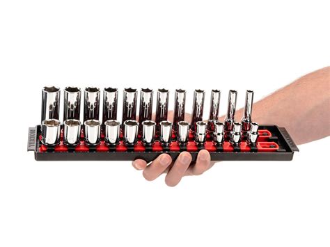 3 8 Inch Drive 6 Point Socket Set 42 Piece Tekton Shd91218