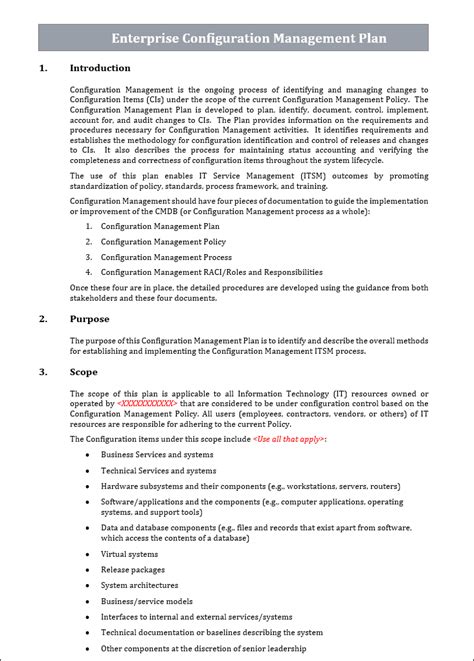 Configuration Management Templates Bundle Itsm Docs Itsm Documents And Templates