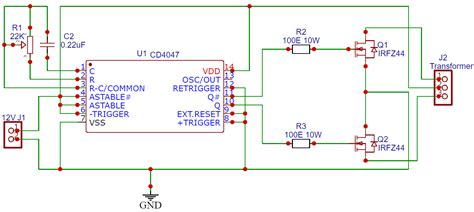 Inverter Circuit Diagram In Proteus