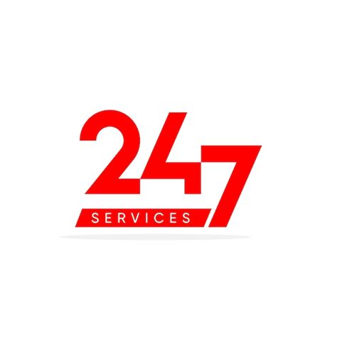 Premium Vector 247 Services Tag In Vector