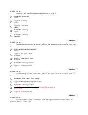 ECON QUIZ LUO Docx QUESTION Consumers Will Lose No Consumer Surplus Due To A Tax If