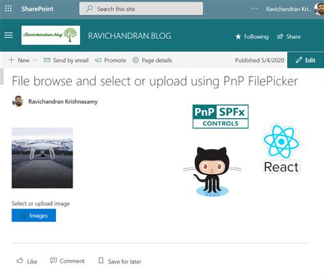 File Browse And Select Or Upload Using Pnp File Picker In The Sharepoint Framework Spfx