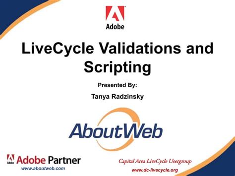 Livecycle Scripting And Validations Ppt