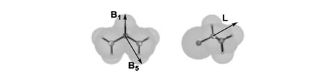 Representation Of Sterimol Parameters B1 B5 And L With Front And