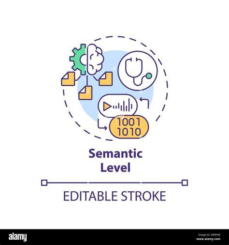 D Customizable Thin Line Icon Semantic Level Concept Stock Vector Image Art Alamy
