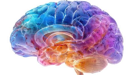 brain translucent scan medical in white background premium ai