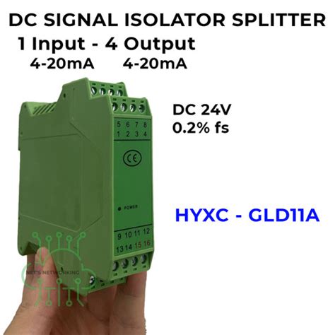 Jual Signal Isolator Current Isolator 4 20mA 4 Output DC Jakarta Barat Net S Networking
