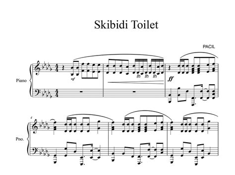 Skibidi Toilet Sheet Music Pacil