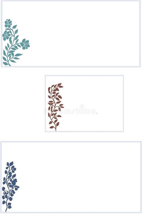 Floral Border Pattern Frame Design Vector Illustration Stock Vector