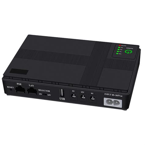 Smart Mini DC UPS 12V With Li Ion Battery DC Power Supply UPS For 12V WiFi Router UPS And Mini UPS