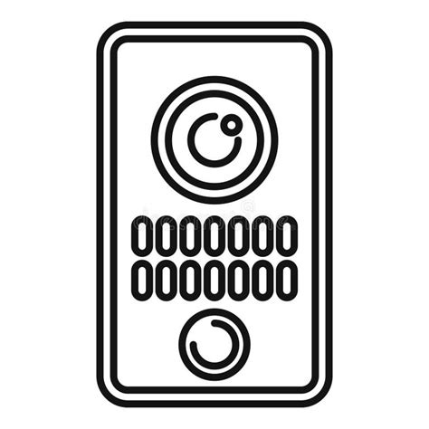 Electronic Intercom System With Camera And Keypad For Secure Access