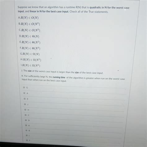 Solved Suppose We Know That An Algorithm Has A Runtime Rn