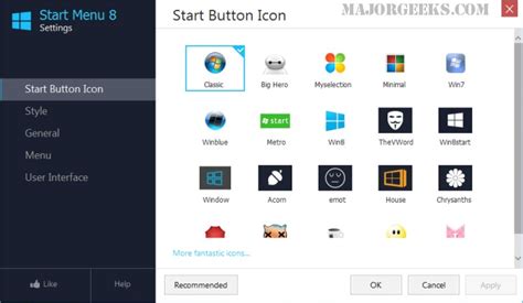 Download Start Menu MajorGeeks