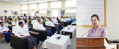 ပြည်ထောင်စုဝန်ကြီး ဒေါက်တာသက်သက်ခိုင် ဌာနတွင်းရုံးလုပ်ငန်း စွမ်းဆောင်ရည်မြှင့်တင်ရေး သင်တန်းဖွင့