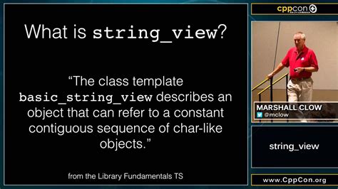 cppcon 2015 marshall clow “string view youtube