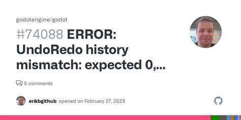 error undoredo history mismatch expected 0 got 5 · issue 74088