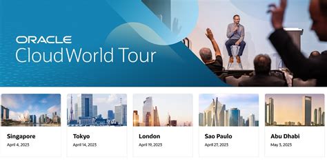 Oracle Cloudworld Tour 2023 In Singapur Tokio London São Paulo Und Abu Dhabi Innovative Trends