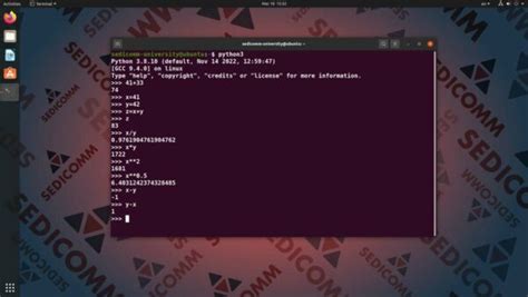 Основы Python для программируемых сетей и систем — сложение вычитание умножение и возведение в