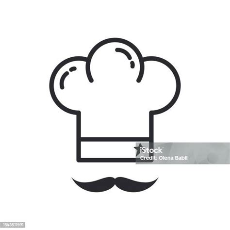 요리사 모자 요리 레스토랑 기호 디자인 흰색 배경에 그림 그림 개념에 대한 스톡 벡터 아트 및 기타 이미지 개념 개체 그룹
