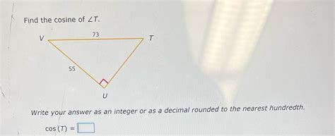 [solved] Find The Cosine Find The Cosine Of Lt V 73 55 U Write Your Answer Course Hero