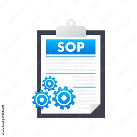 Sop Great Design For Any Purposes SOP Icon Standard Operating