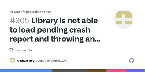 Library Is Not Able To Load Pending Crash Report And Throwing An Error Domain