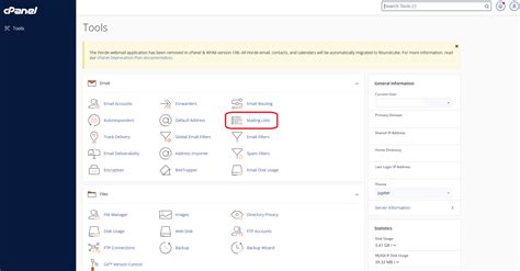 How To Setup Mailing Lists In Cpanel Ipserverone