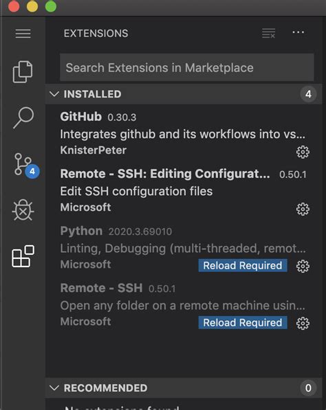 unable to reload extension on remote server · issue 170 · coder
