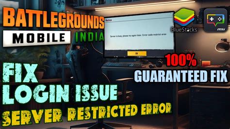 How To Fix Bgmi Server Is Busy Restrict Area In Emulator Bluestacks
