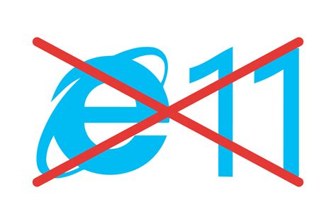 Illustration Of The Discontinuation Of Support For The Ie11 Browser