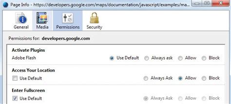 firefox s geolocation feature appears broken in recent versions