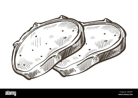 Bread Slice Drawing