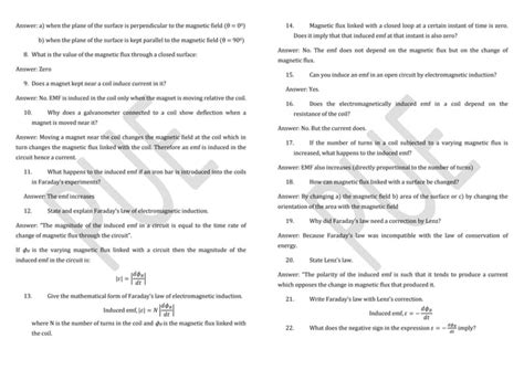 Physics Chapter Wise Important Questions Ii Puc Pdf Physics Science