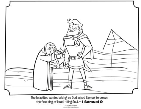 Bible Coloring Pages Saul Becomes King