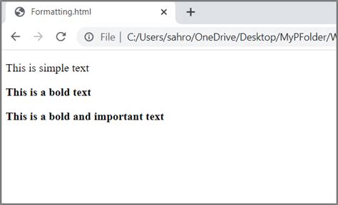 Formatting In Html Algolesson