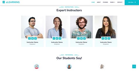 Elearning Free Css Template Graphic Fork