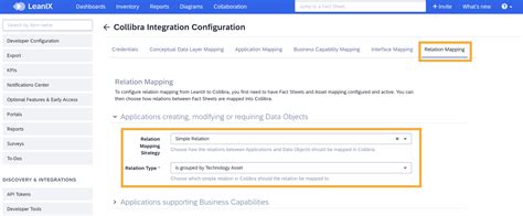 Relation Mapping From LeanIX To Collibra