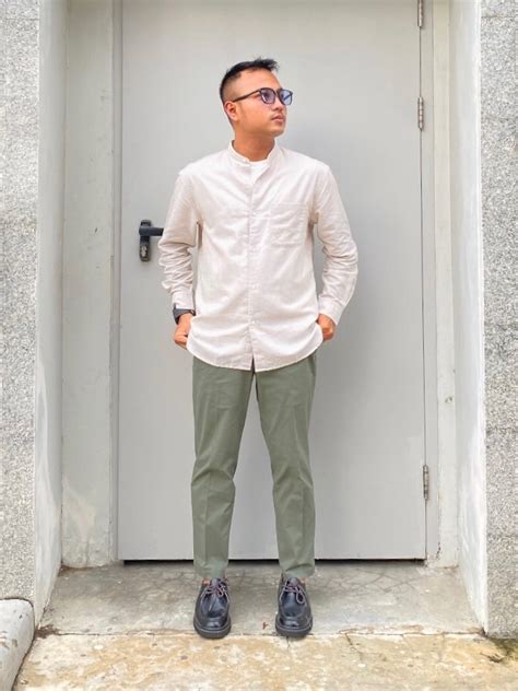 ดูไอเดียสไตล์การแต่งตัวสำหรับ「เสื้อฮู้ด ผ้ายืด Dry สเวต มีซิป แขนยาว、กางเกง Smart ผ้าคอตตอน ขา 5