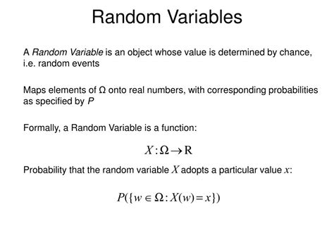Ppt Probability Theory Random Variables And Distributions Powerpoint