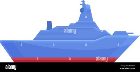 Fleet Warship Icon Cartoon Vector Military Ship War Boat Fleet Warship Icon Cartoon Vector