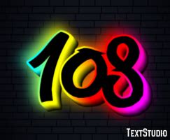 108 Text Effect And Logo Design Number