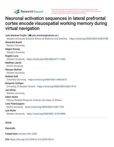 Pdf Neuronal Activation Sequences In Lateral Prefrontal Cortex Encode