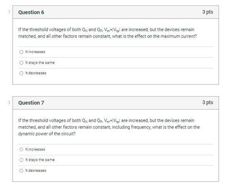 Solved Consider The Cmos Inverter And Voltage Transfer Curve