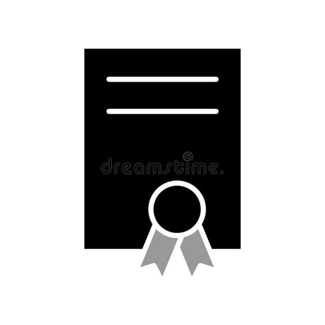 illustration vector graphic of certificate icon stock vector