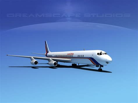 道格拉斯 DC 8 63 Lan 智利 2 3D模型 89 unknown dwg dxf lwo max obj stl