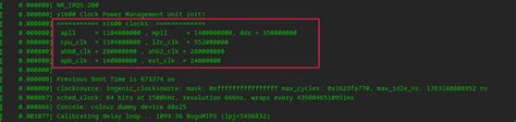 确定当前uboot对应的主频、ddr频率 Ingenic Docs